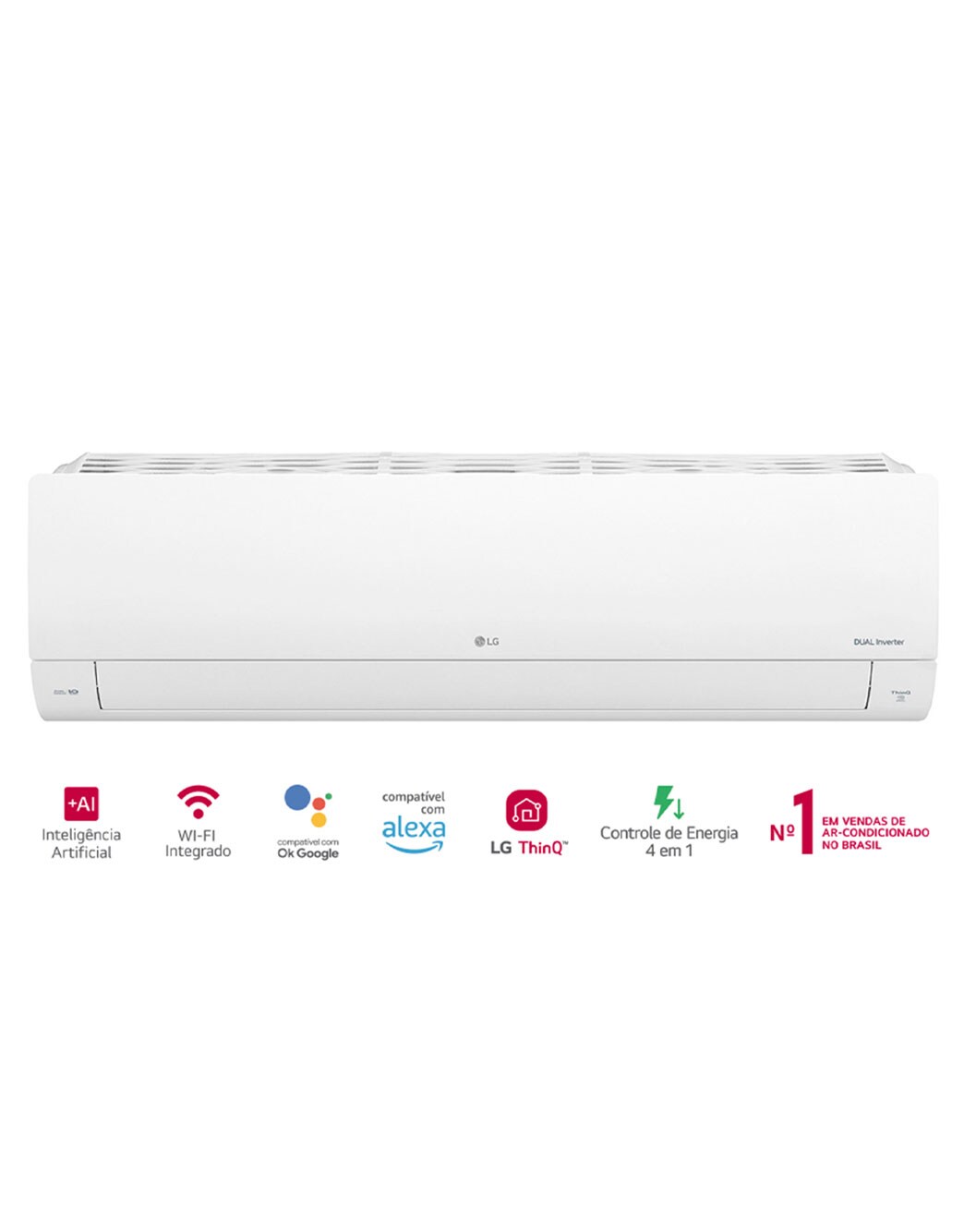 Ar-Condicionado LG Dual Inverter Voice AI 18.000 BTU | LG BR
