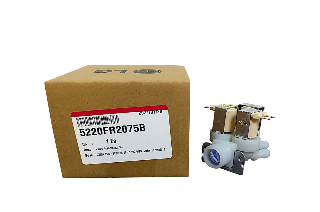 Válvula entrada d'água 3 vias Lava e Seca LG WD-1409RDA5, NAS106F1WBR ...