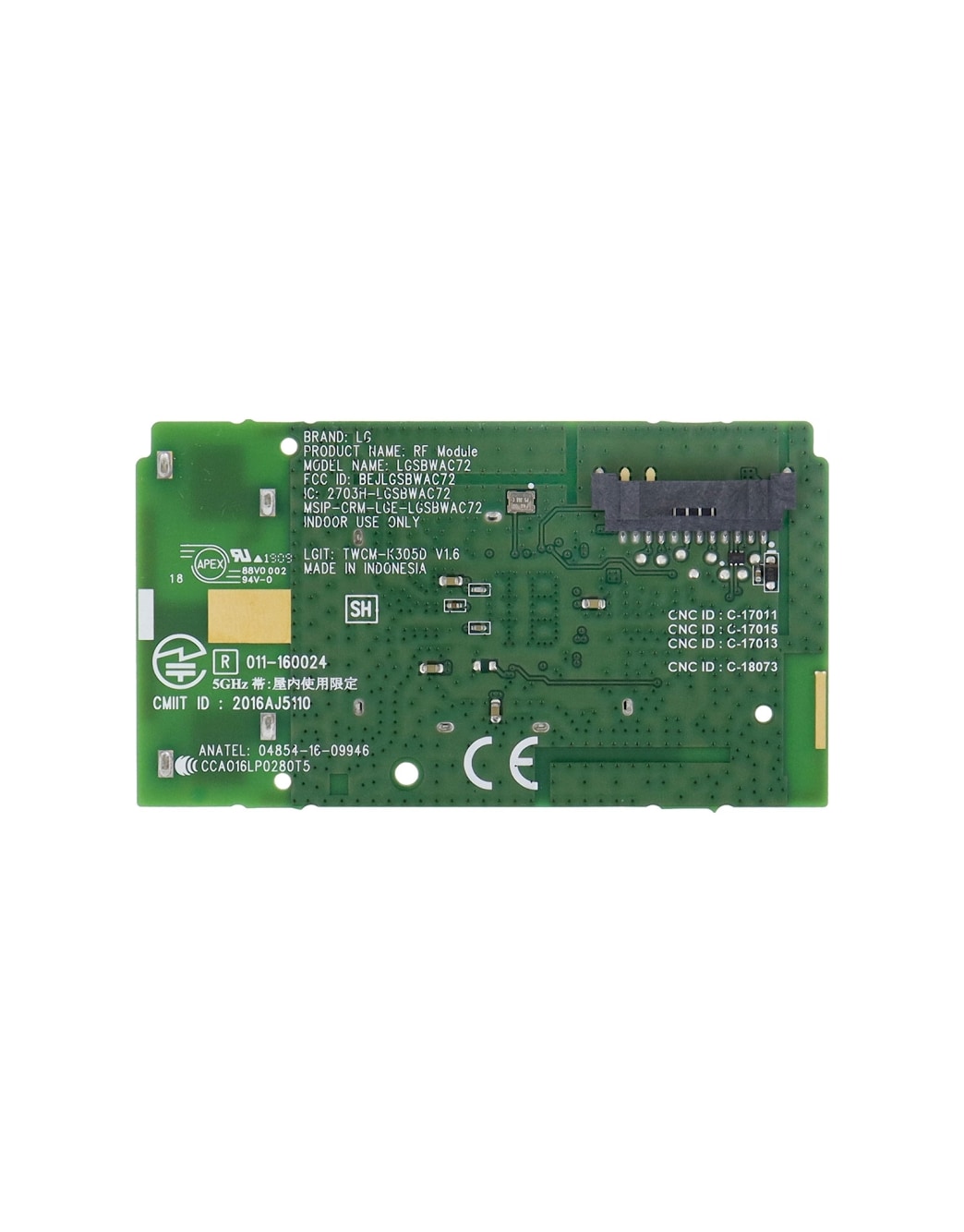 Placa modulo WI-FI e Bluetooth LG 43UJ6300 - EBR84207401 - EBR84207401 ...