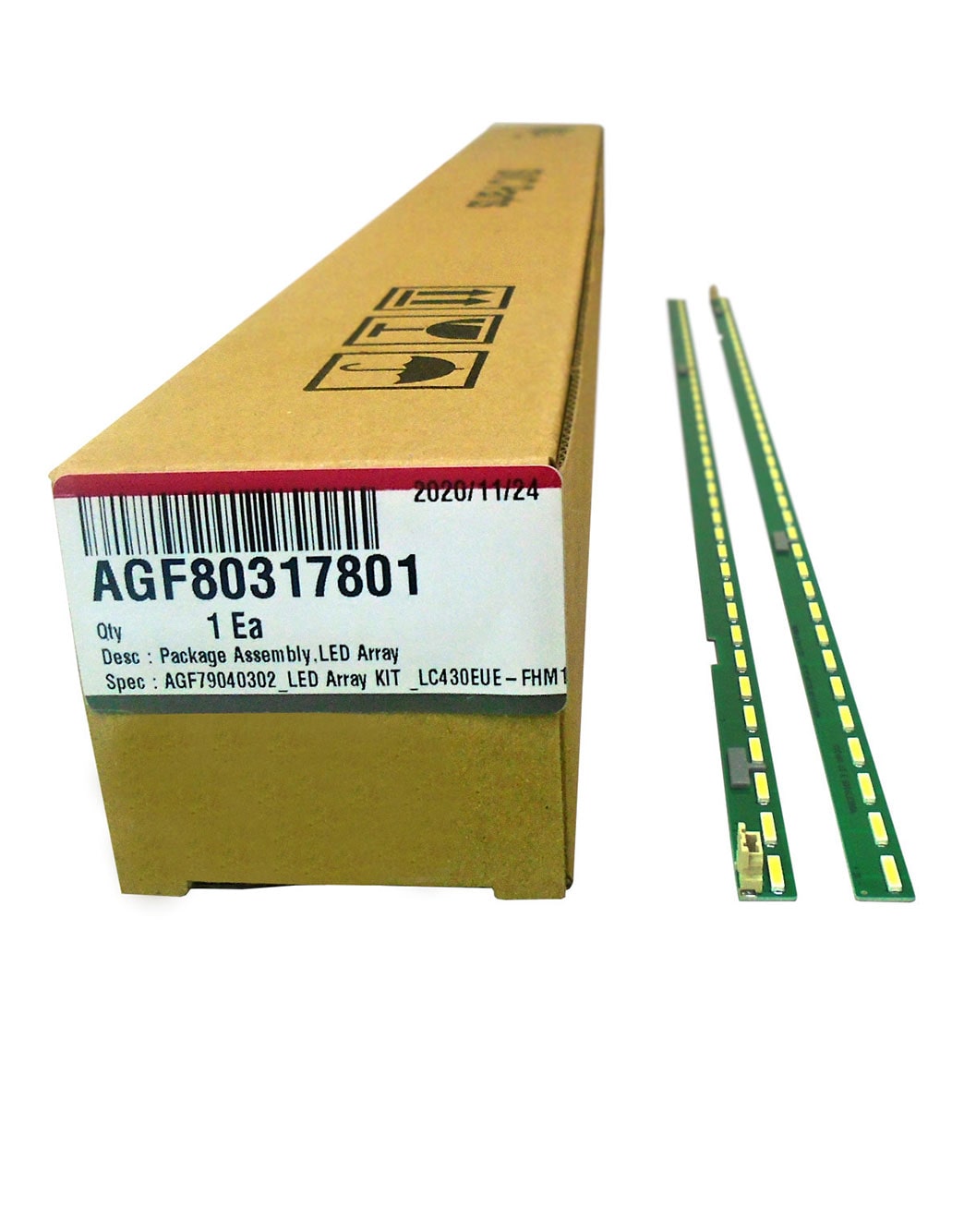 Kit régua de LED TV LG 43LF5700, 43LF6350, 43LX341C - AGF80317801 ...