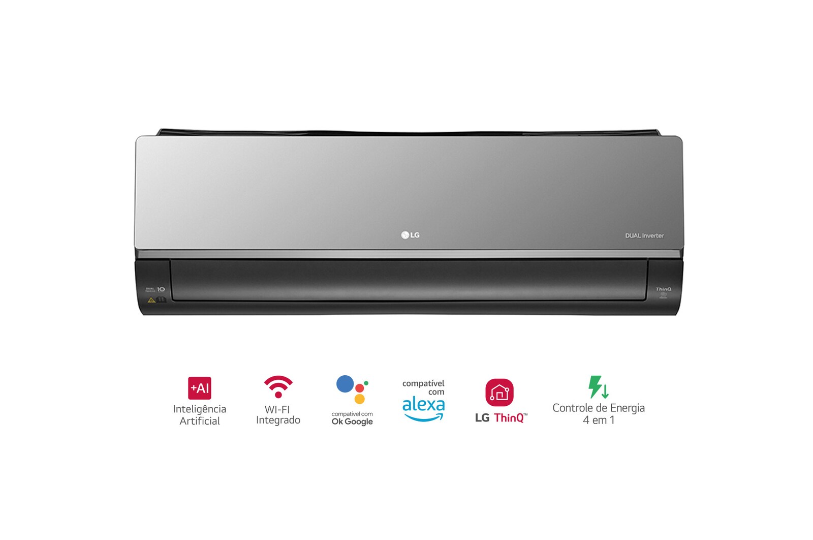 Ar-Condicionado LG DUAL Inverter + AI 12000 BTU | LG BR