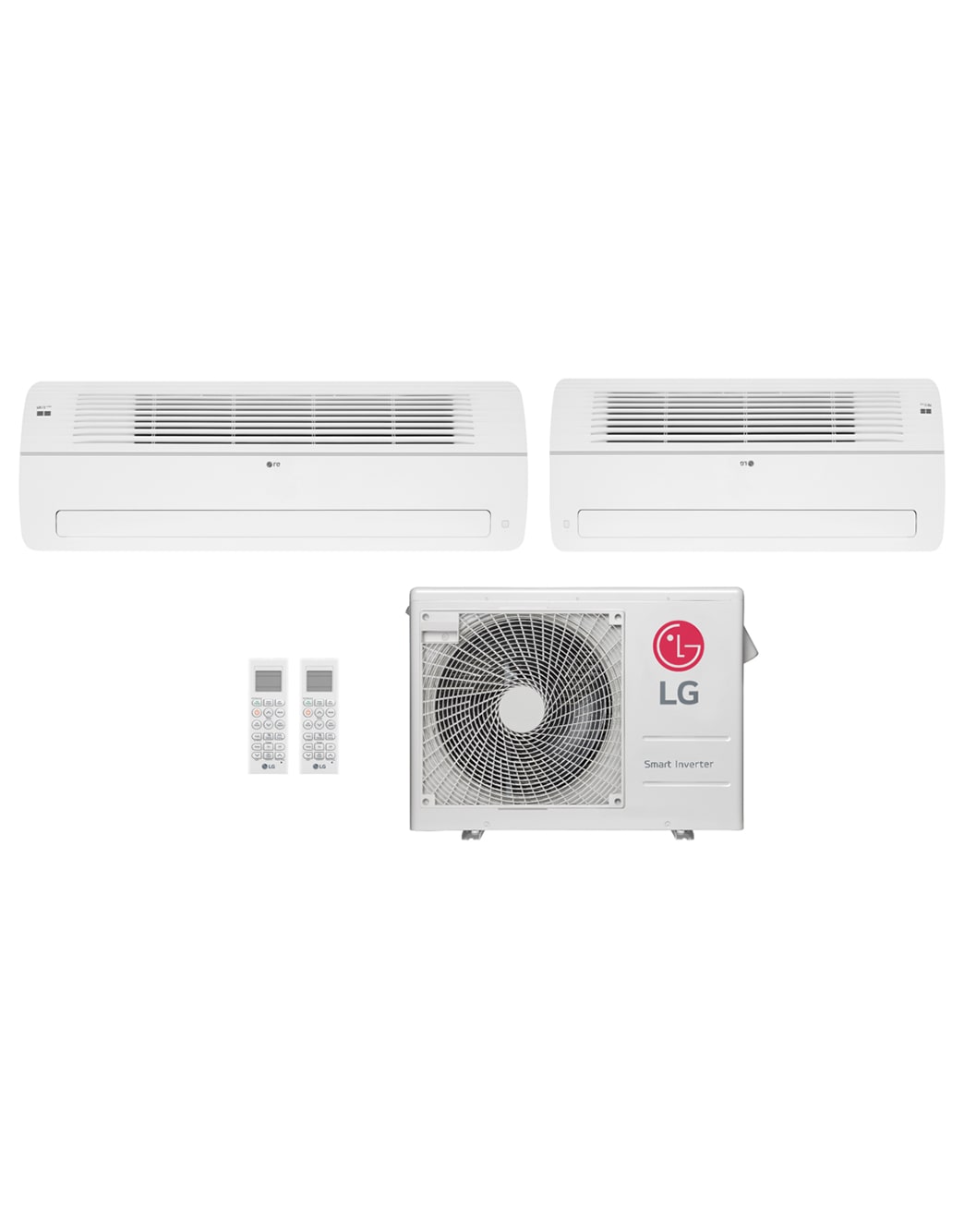Ar condicionado Multi Split Inverter 2 ambientes (1via 12.000BTUS, 18 ...