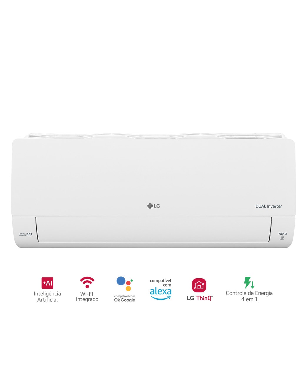 Ar-Condicionado LG Dual Inverter + AI 12.000 BTUs|LG BR | LG BR