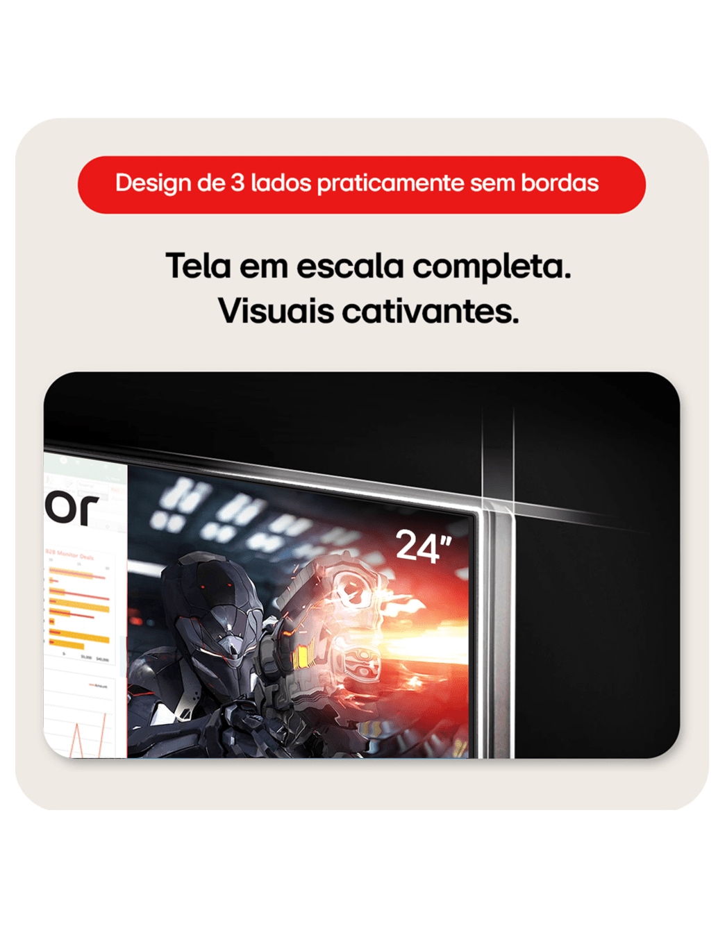 Monitor LG 24" Full HD 100Hz - 24MS500-B | LG BR