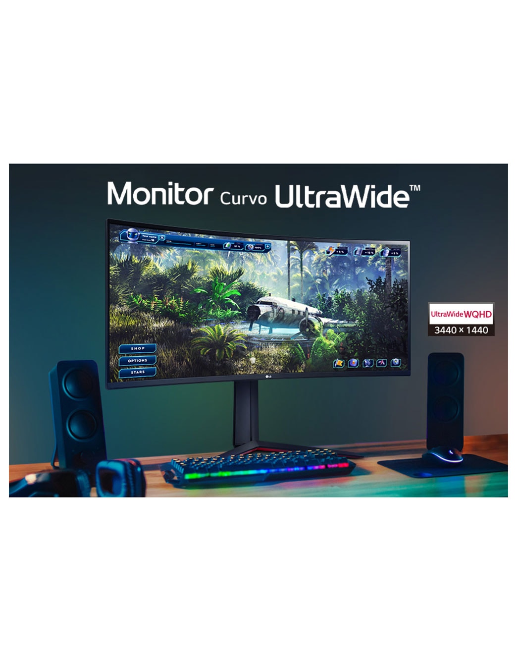 Monitor Gamer LG UltraGear 34" WQHD - 34GP63A-B | LG BR