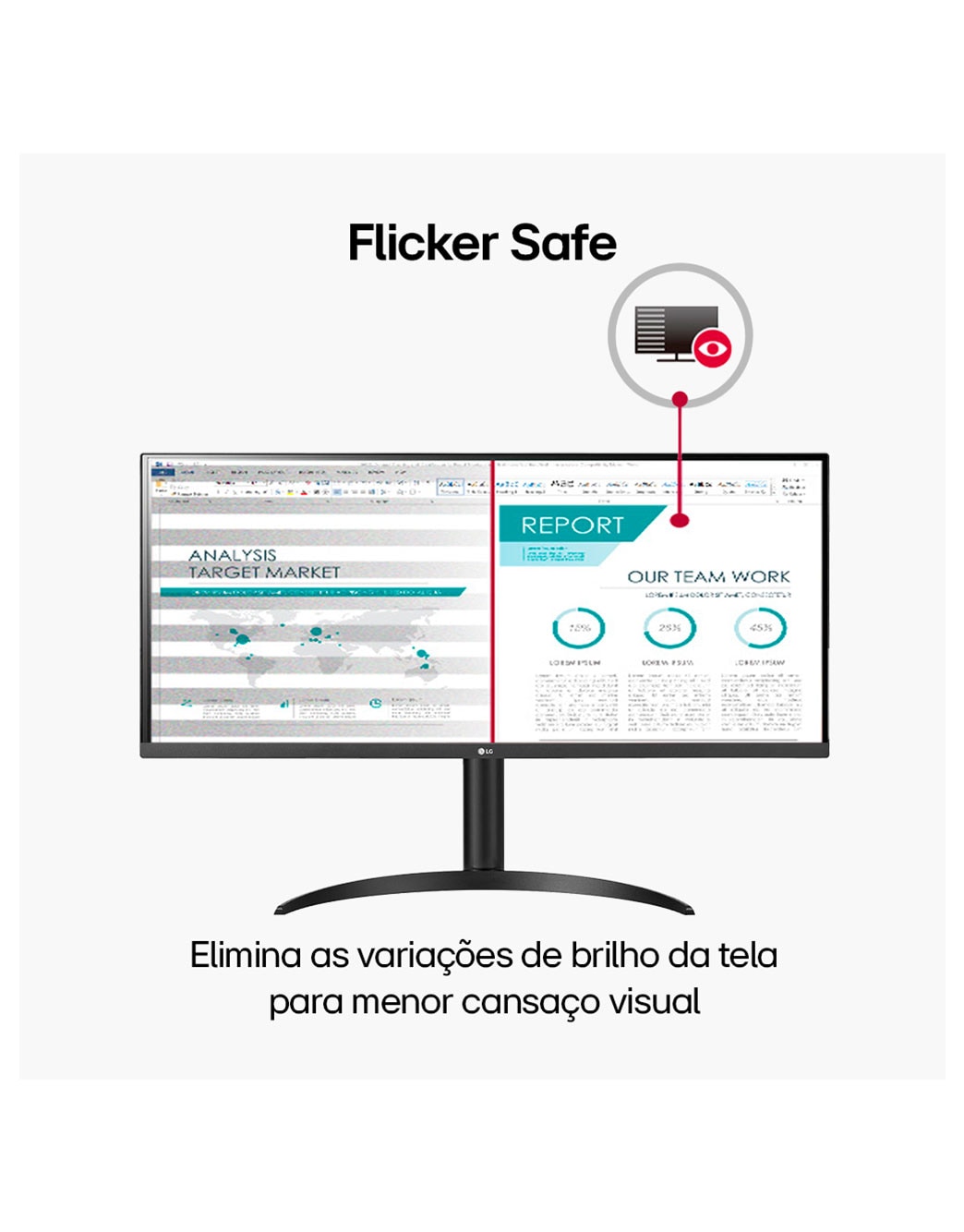 Monitor LG UltraWide 34'' Full HD - 34WP550-B | LG BR