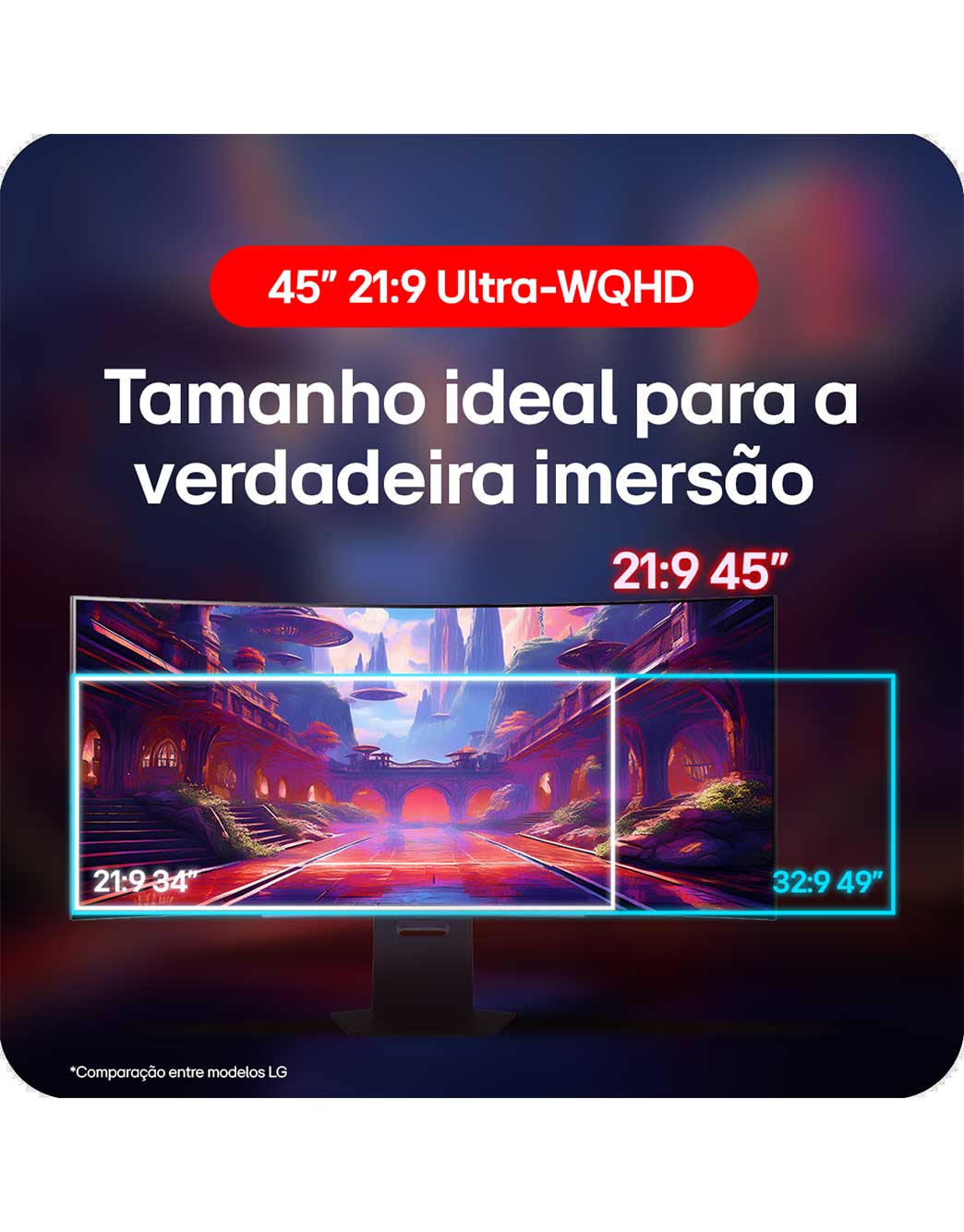 45" UltraGear™ OLED curved gaming monitor | 800R, DisplayHDR True Black ...