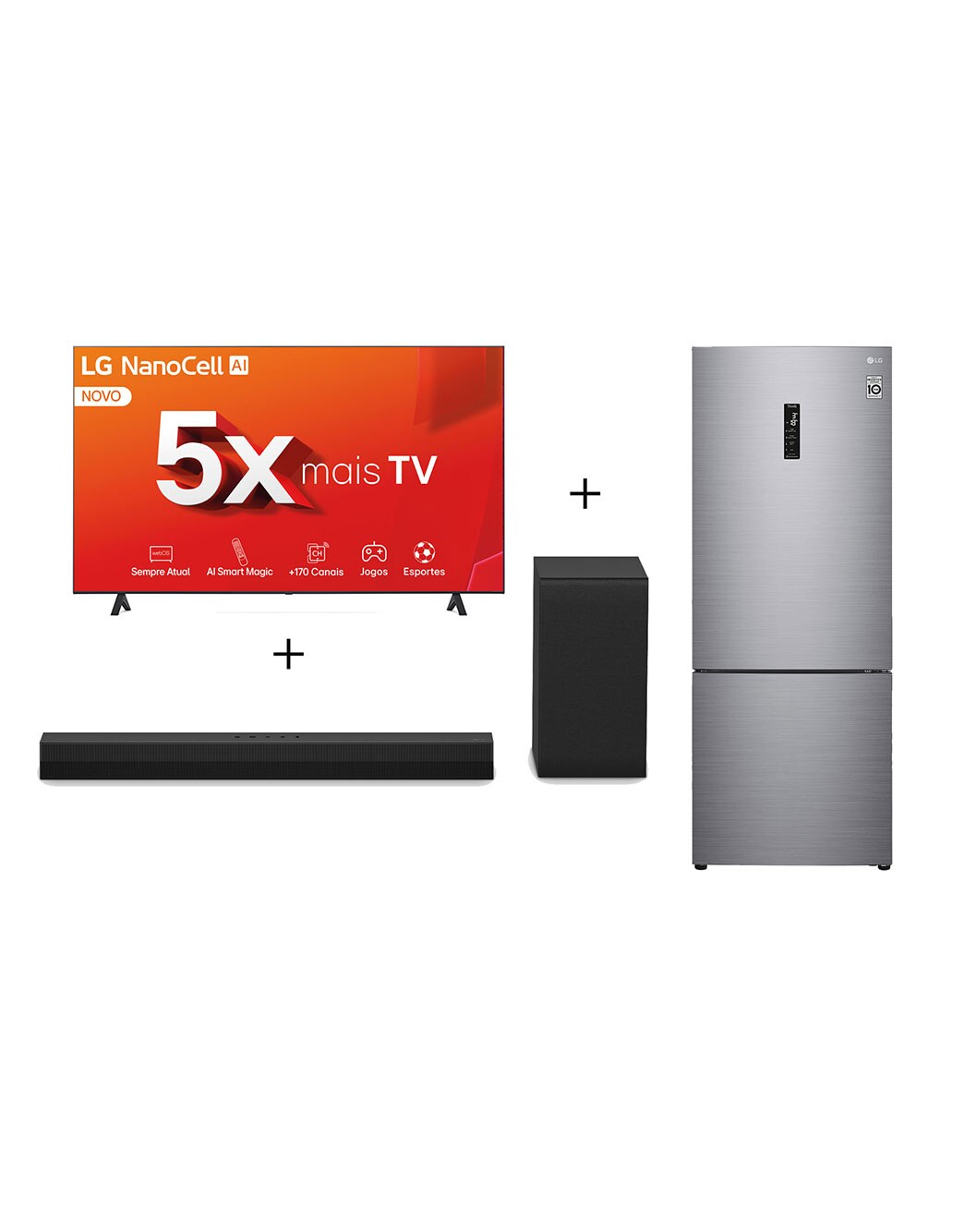 Combo LG Smart TV NanoCell AI NANO80 4K de 70 + Soundbar S40T ...