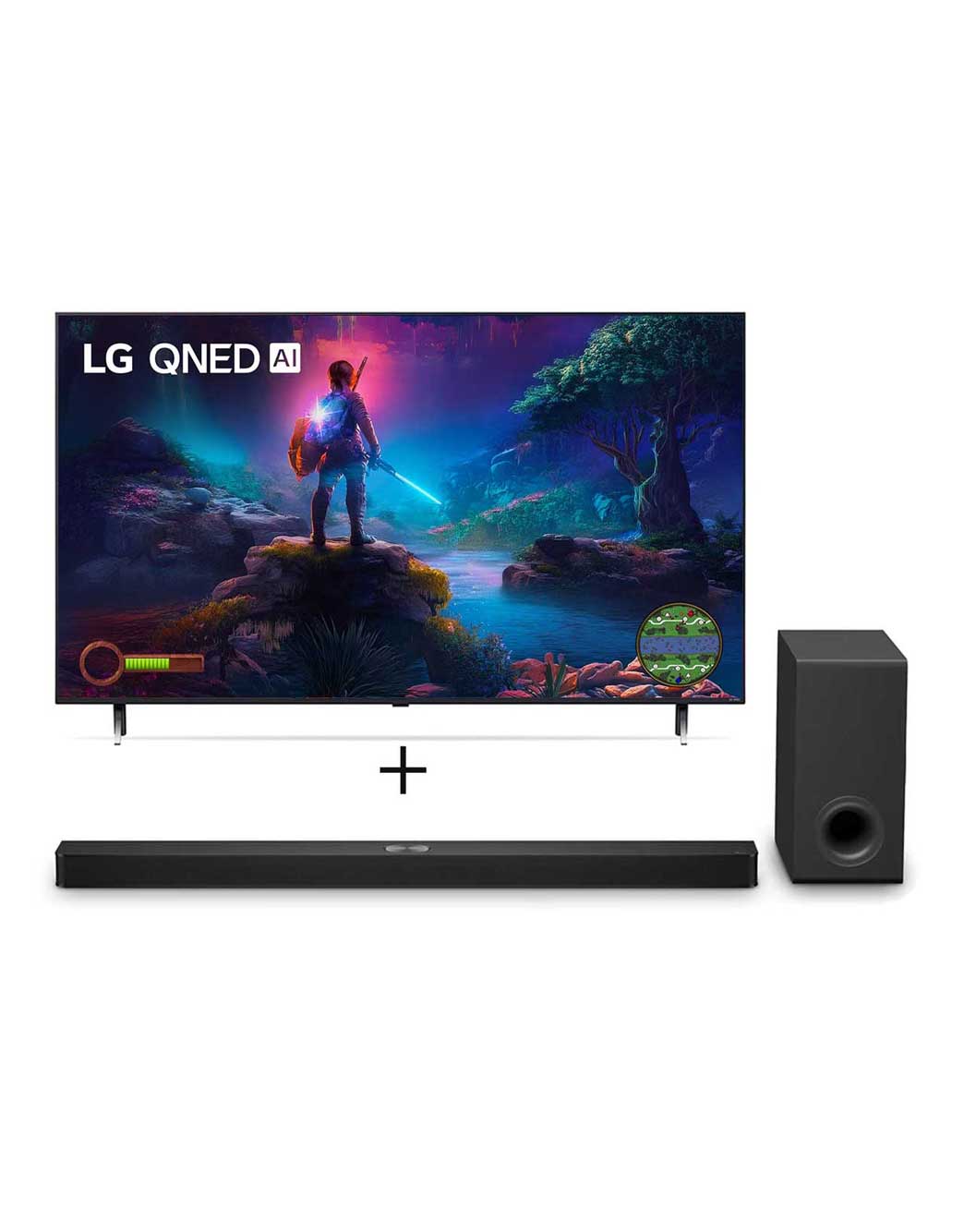 Combo Smart TV LG QNED AI 4K QNED85 86" 2024 + Soundbar LG S90TY | LG ...