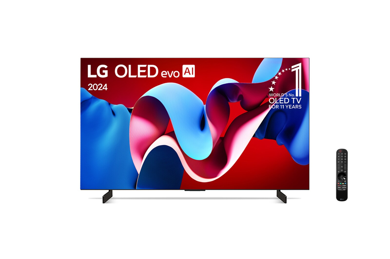Smart TV LG OLED evo AI C4 4K de 42 polegadas 2024 - OLED42C4PSA.AWZ ...