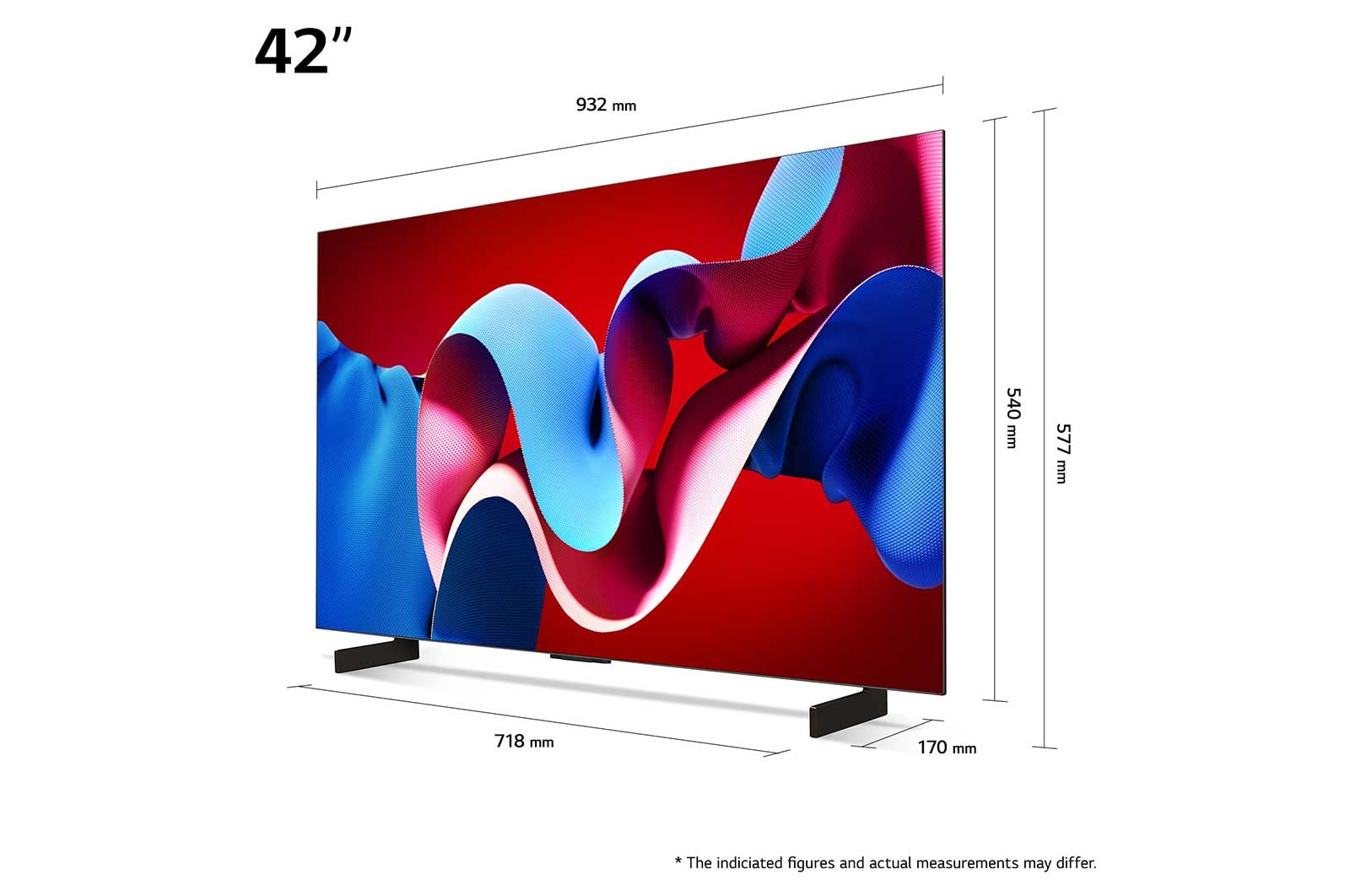 Smart TV LG OLED evo AI C4 4K de 42 polegadas 2024 - OLED42C4PSA.AWZ | LG BR