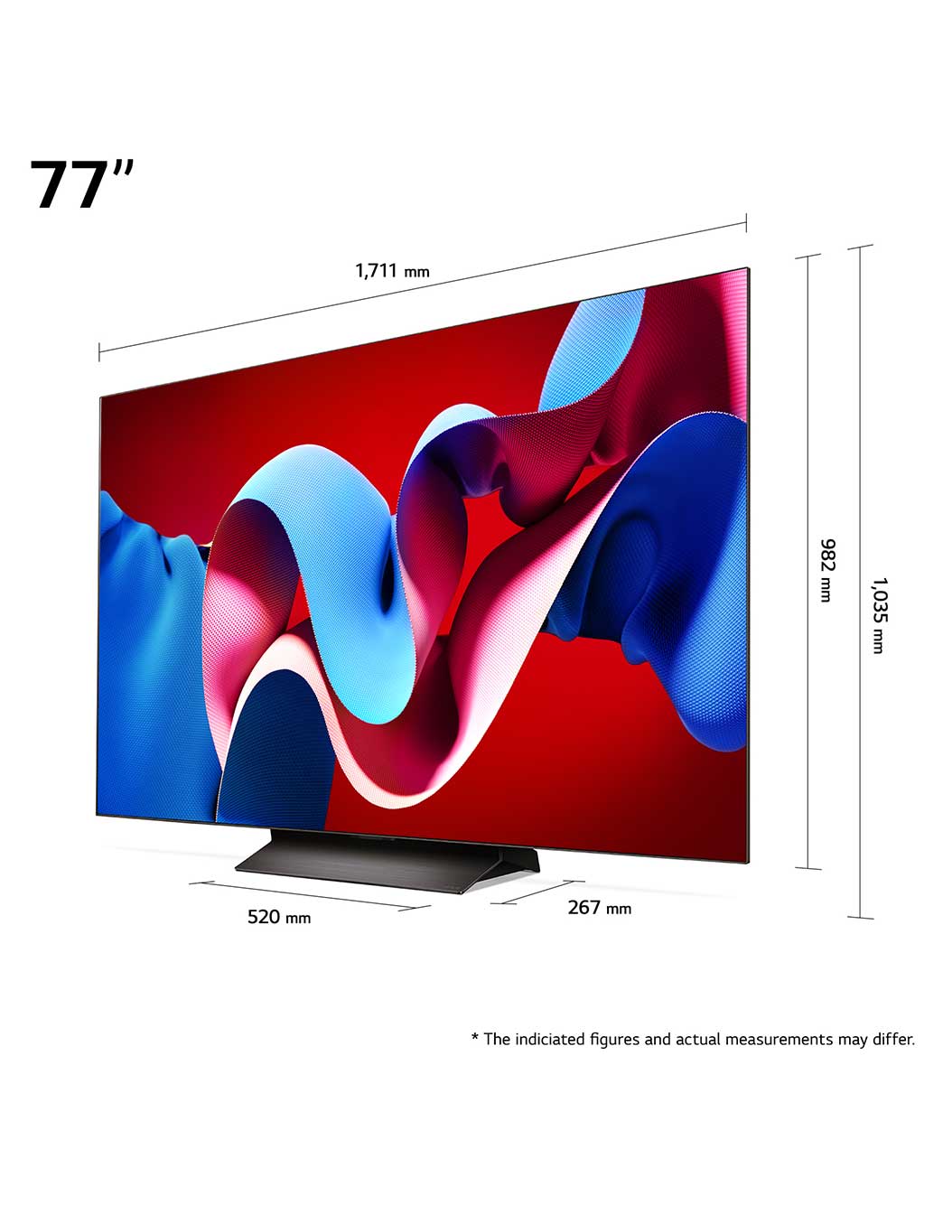 Smart TV LG OLED evo AI C4 4K de 77 polegadas 2024 - OLED77C4PSA | LG BR