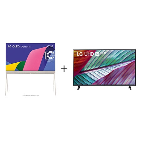 Combo Smart TV LG OLED Evo Objet Collection Posé 55'' 4K + Smart TV LG ...