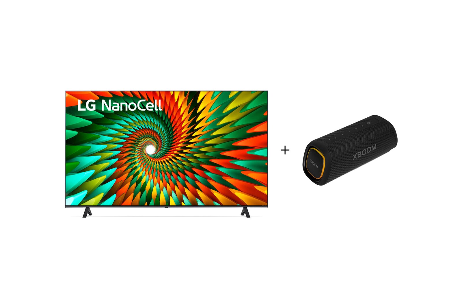 Combo Smart TV LG NanoCell NANO77 55" 4K 2023 + Caixa de Som Portátil ...