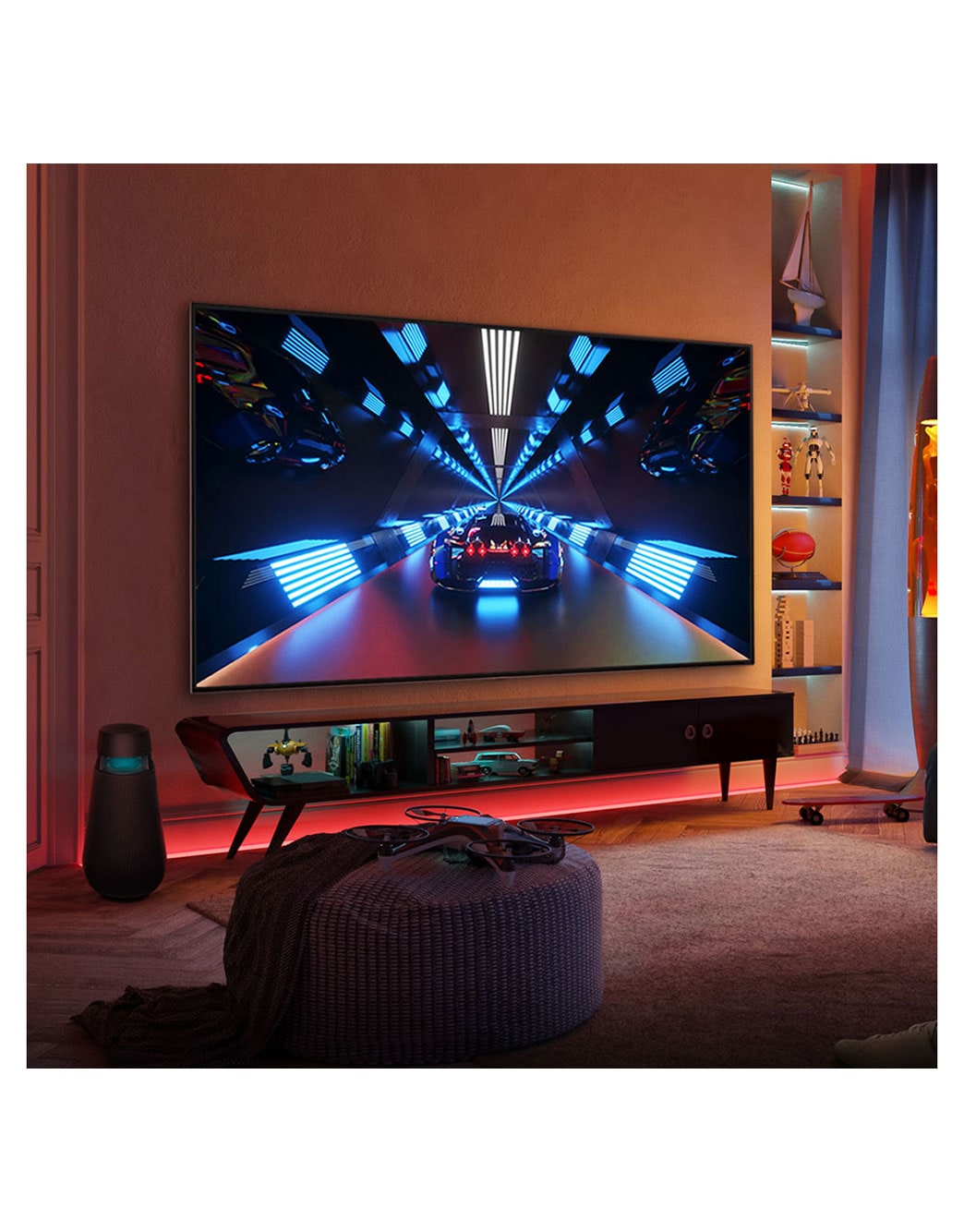 Smart TV LG QNED 55'' 4k 55QNED75SRA | LG BR