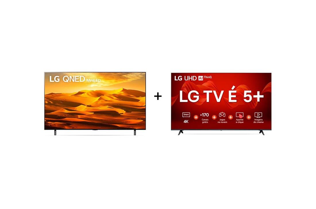 Combo Smart TV LG QNED MiniLED 65'' 4K 65QNED90SQA + Smart TV LG UHD 50 ...