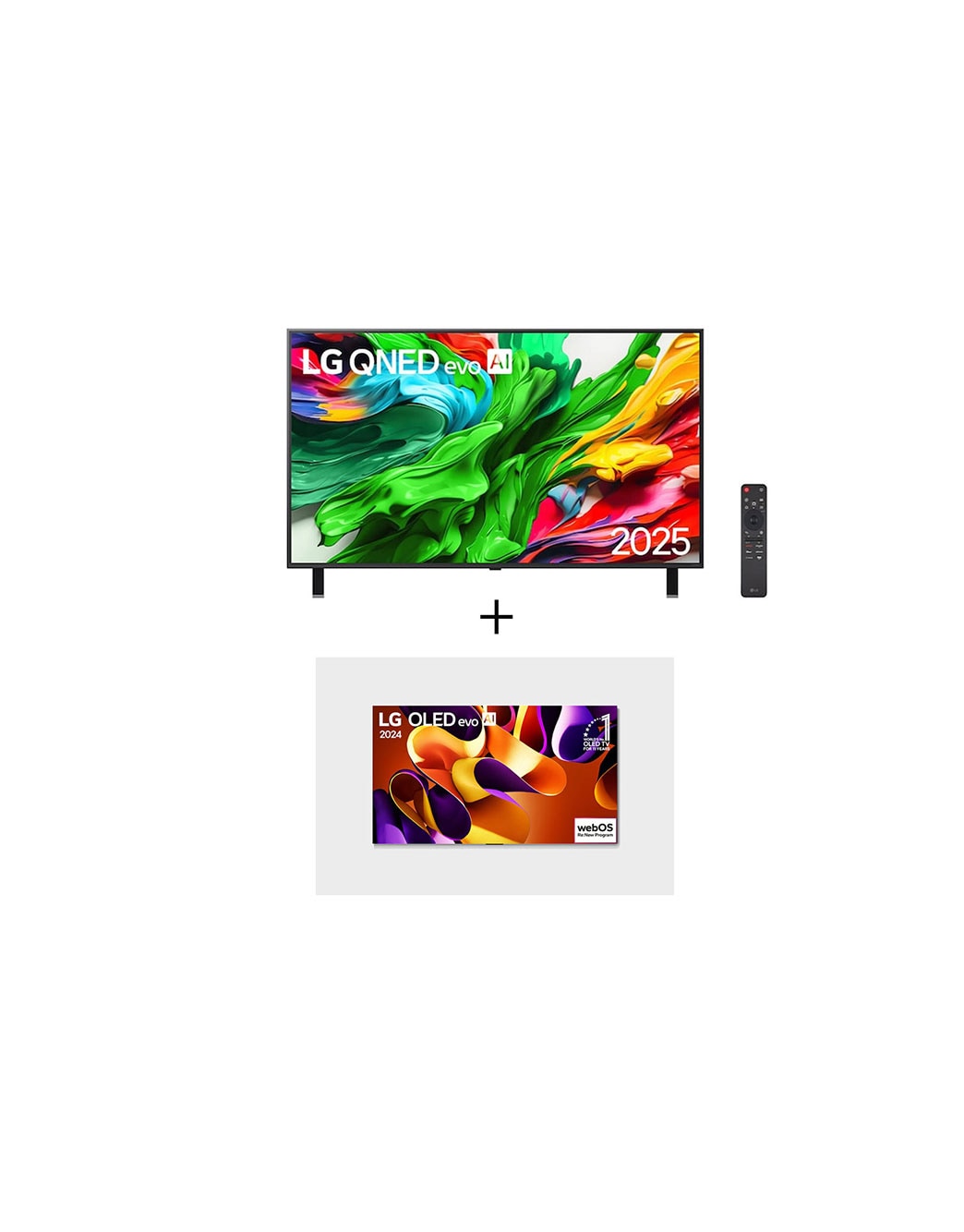 Smart TV LG QNED AI 4K QNED85 de 75 polegadas 2025 + Smart TV LG OLED ...