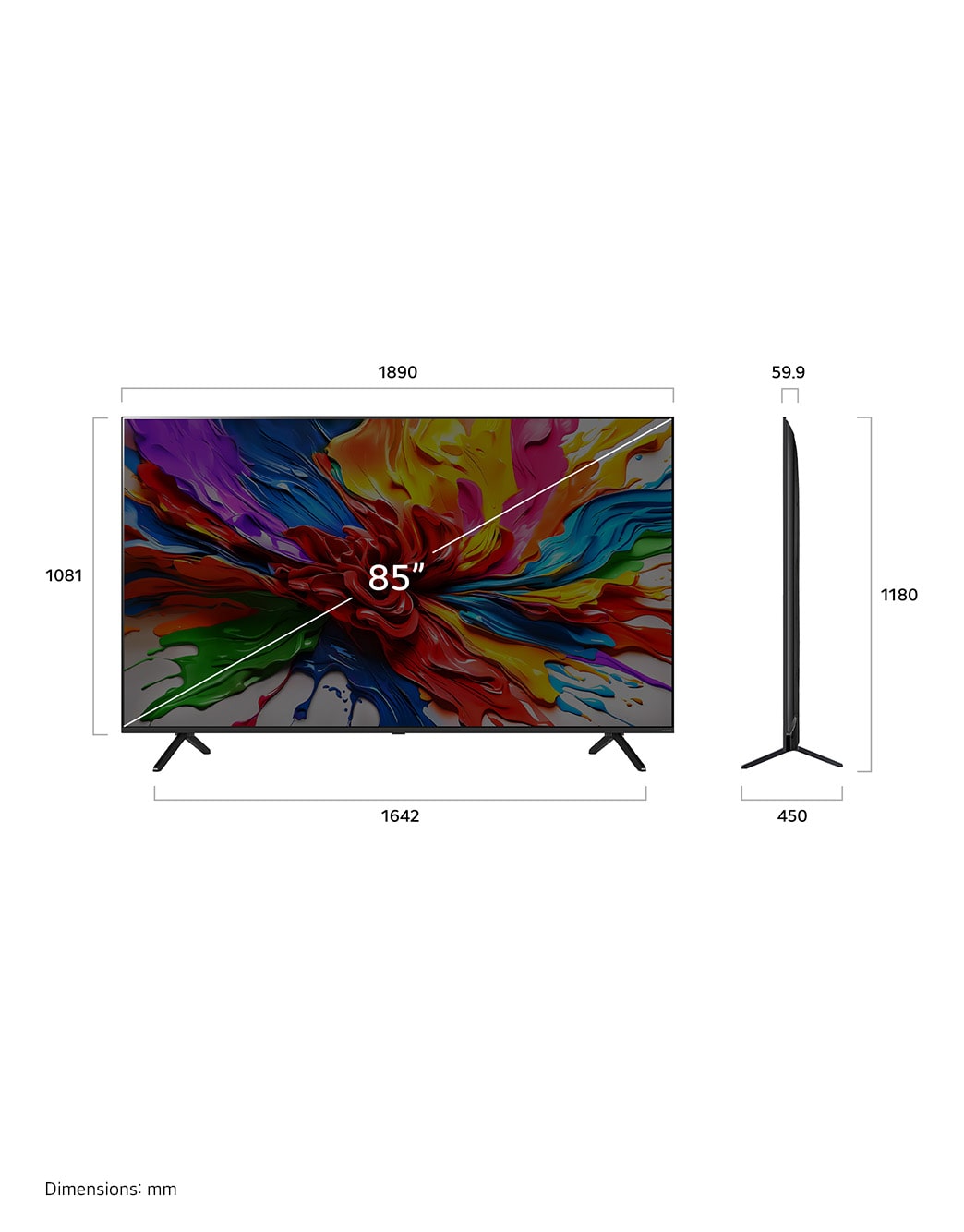 85 inch LG QNED evo AI QNED92 MiniLED 4k Smart TV 2025 - 85QNED92AUA ...