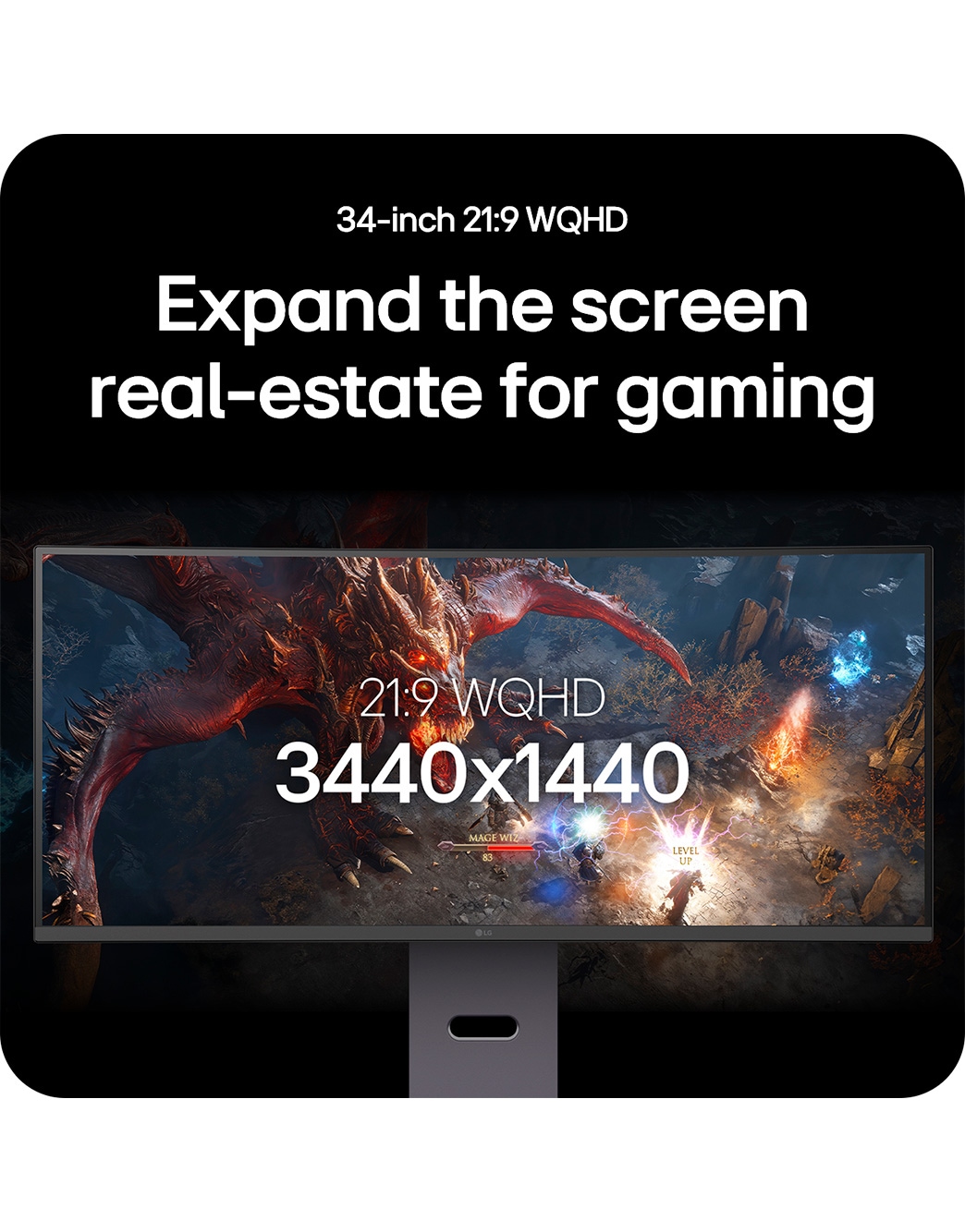 LG UltraGear™ 34-inch OLED 160Hz WQHD Curved Gaming Monitor | 160Hz ...