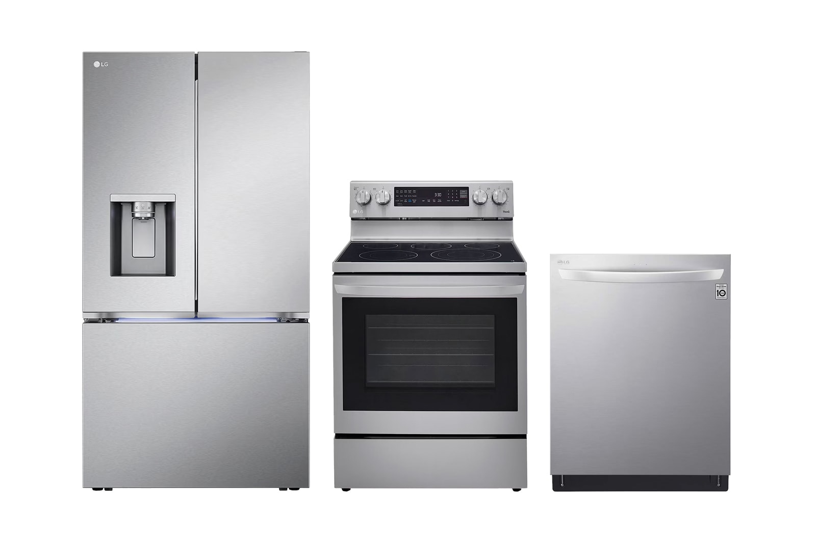 Kitchen Package with 36" Refrigerator and Electric Free-Standing Range ...