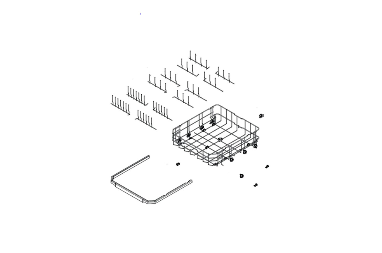 Dishwasher Lower Rack Assembly | LG CA