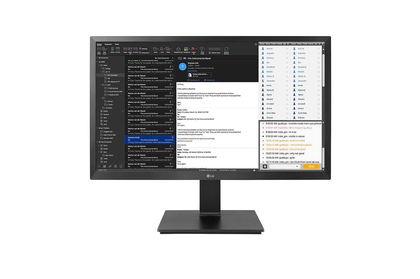 22'' TAA IPS FHD Monitor (White) with Adjustable Stand & Built-in ...