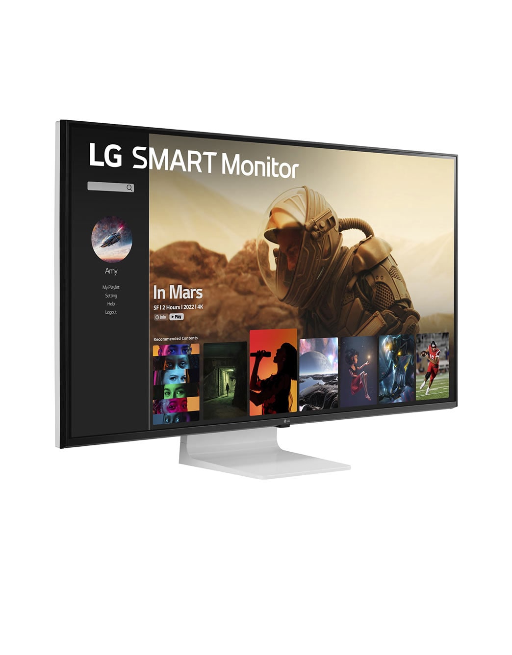 43" 4K UHD IPS Smart Monitor with webOS - 43SQ700S-W | LG CA