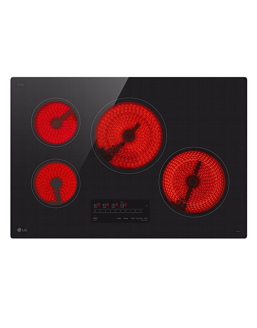 30" Smart Electric Cooktop with 4 burners - CBEW3013BE | LG CA_EN