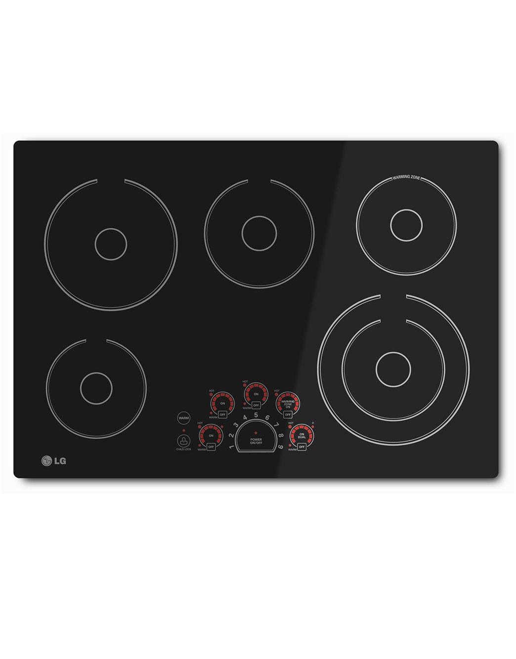 30 Inch Electric Cooktop | 5 Element - LCE3010SB | LG CA_EN