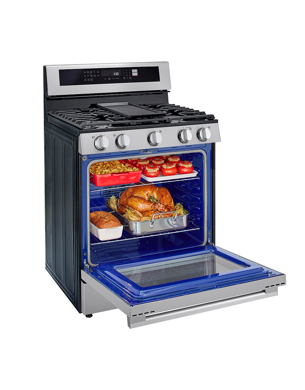 6.3 cu ft. InstaView® Gas Range with ProBake Convection® - LRGN6325X ...