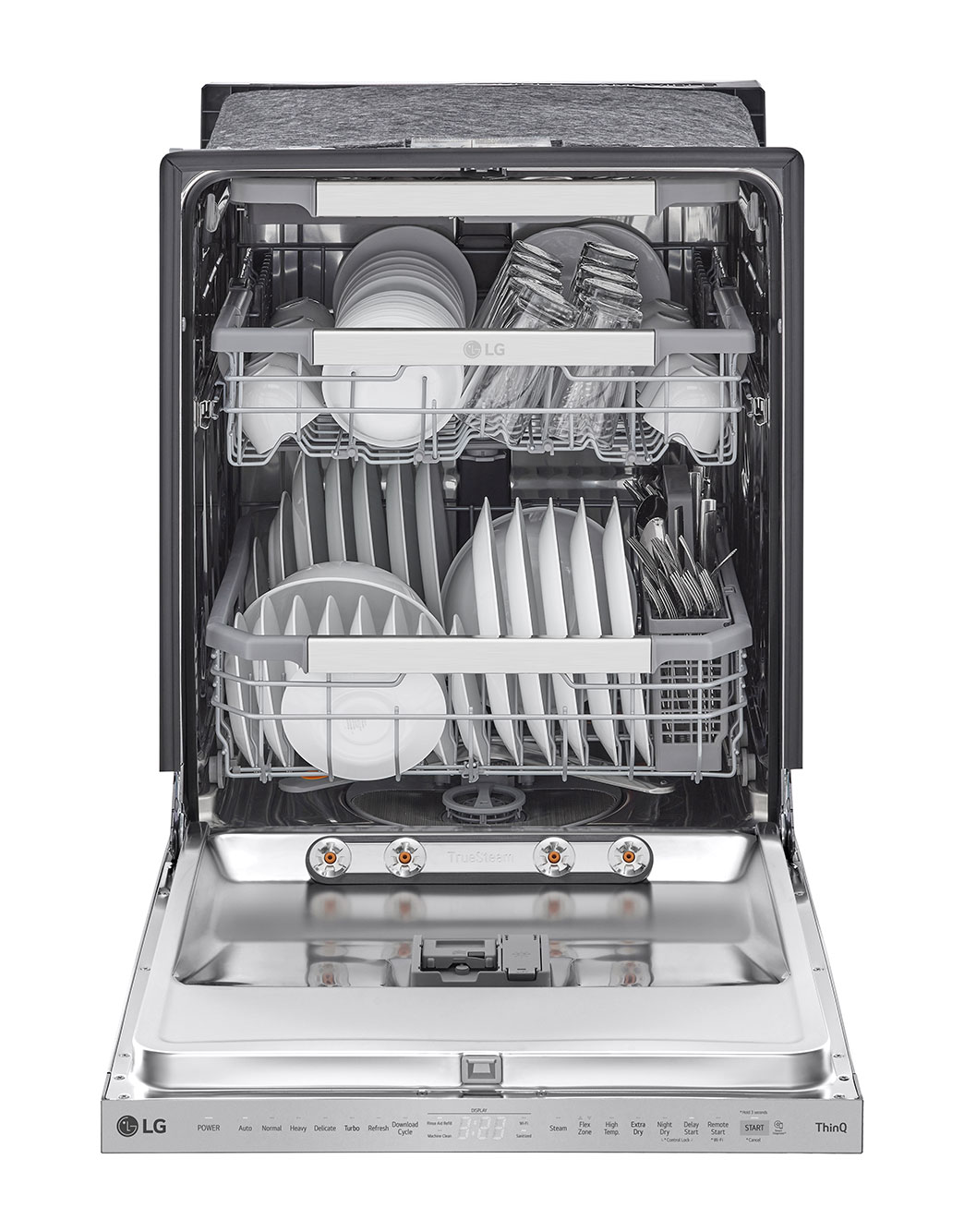 24" TrueSteam®, QuadWash® Pro 44 dB Dishwasher | LG Canada