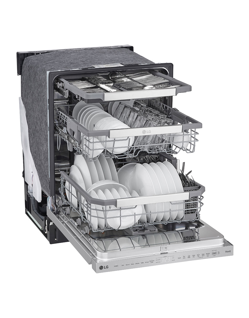 24" TrueSteam®, QuadWash® Pro 44 dB Dishwasher | LG Canada