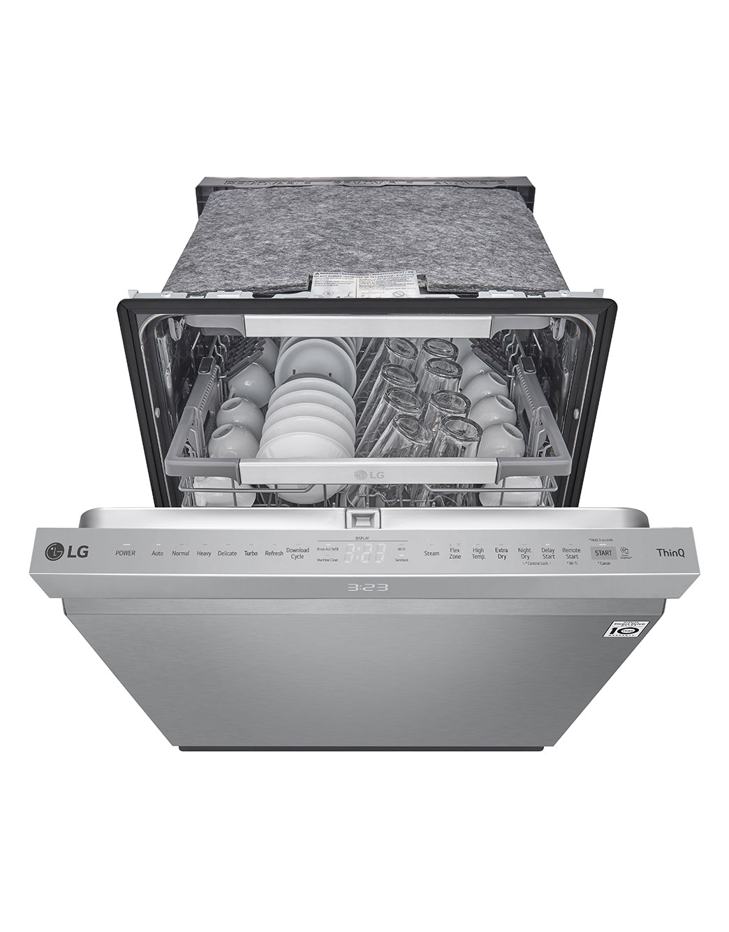 24" TrueSteam®, QuadWash® Pro 44 dB Dishwasher | LG Canada