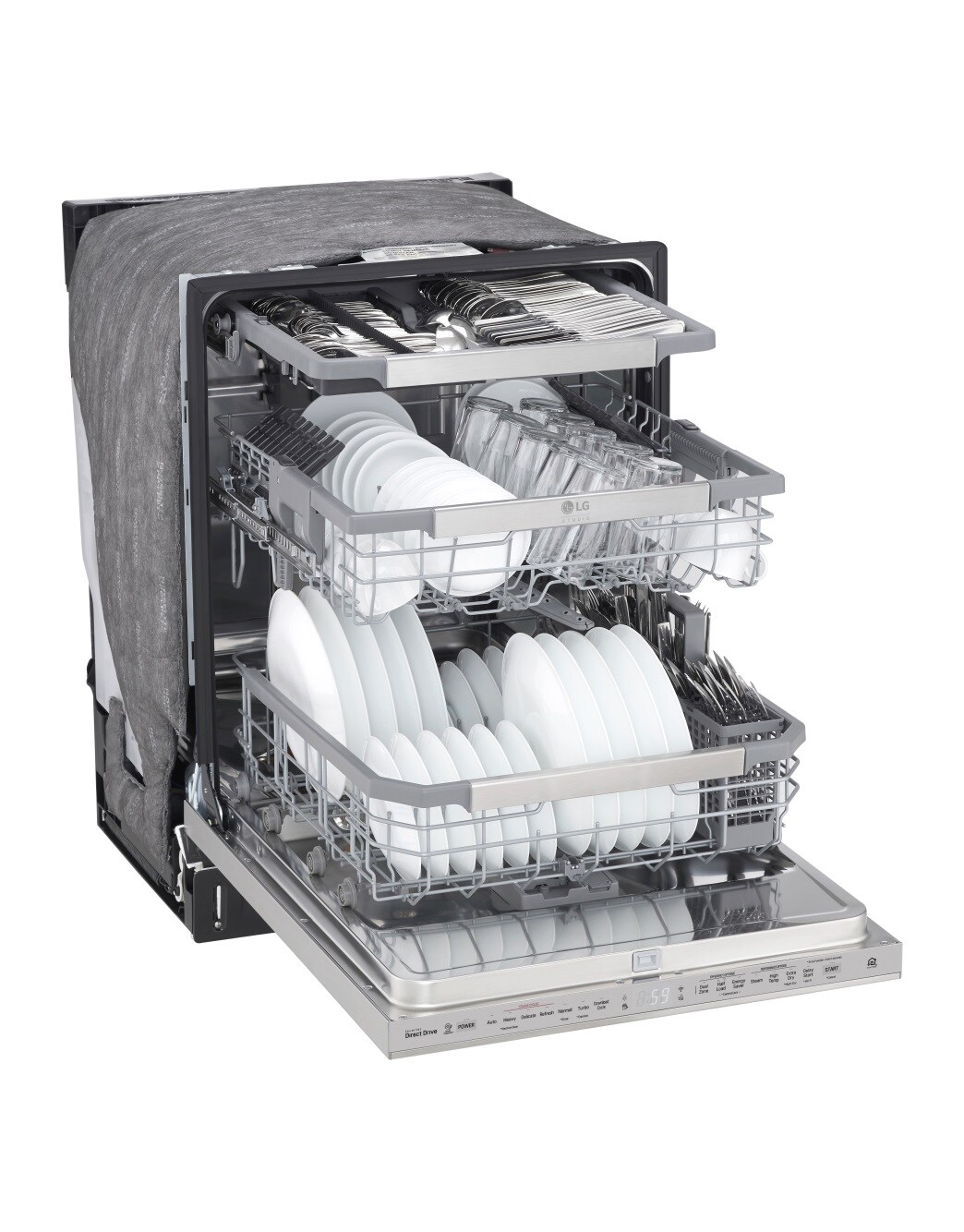 LG STUDIO Top Control QuadWash® Steam Dishwasher - LSDT9908ST | LG Canada