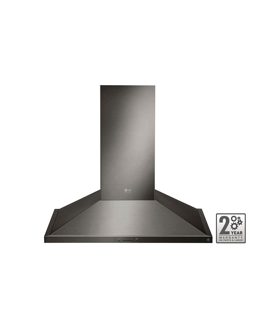 LG STUDIO 30" Wall Mount Chimney Hood, Black Stainless Steel ...