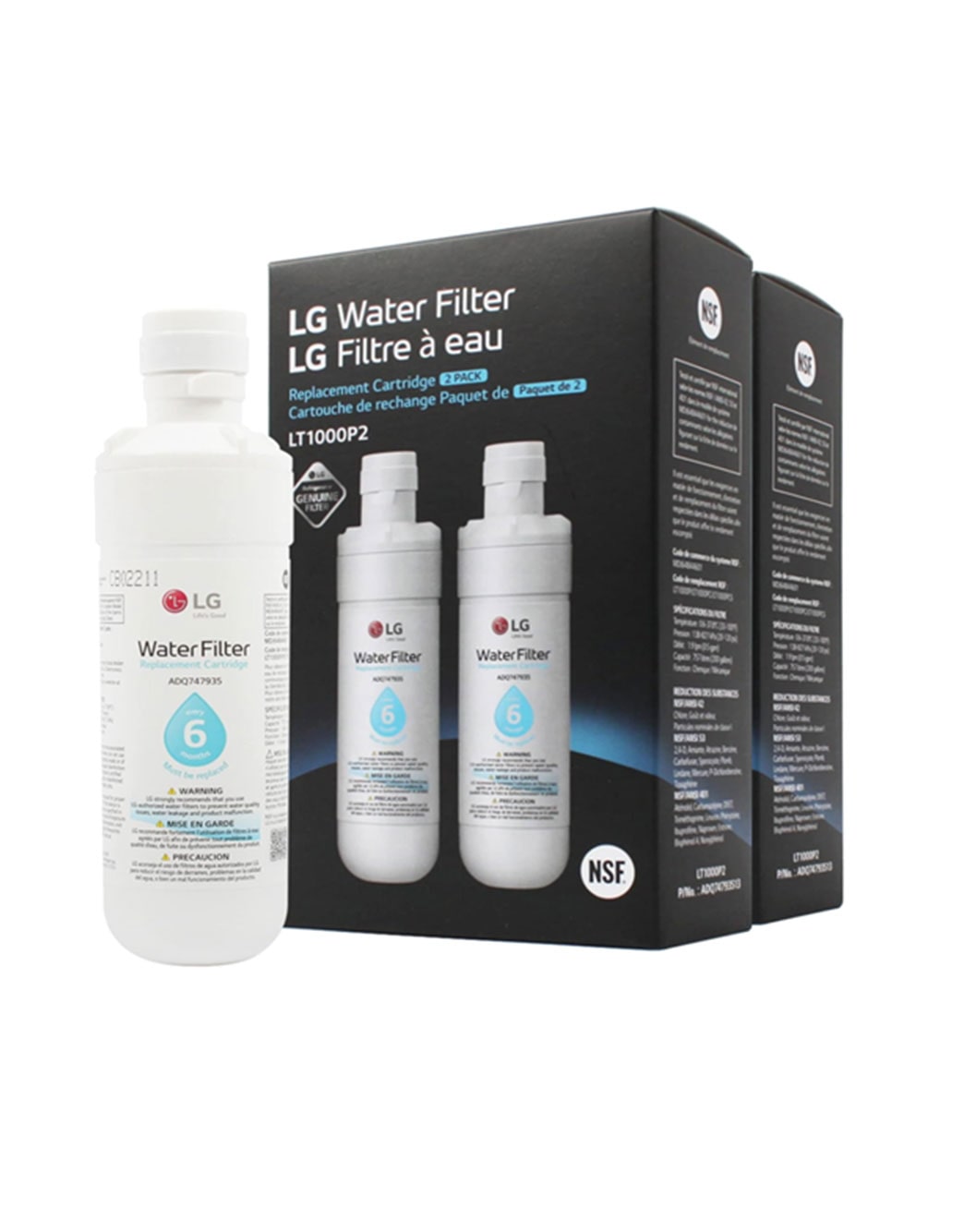LG LT1000P4 (4-pack) Refrigerator Water Filter | LG Canada