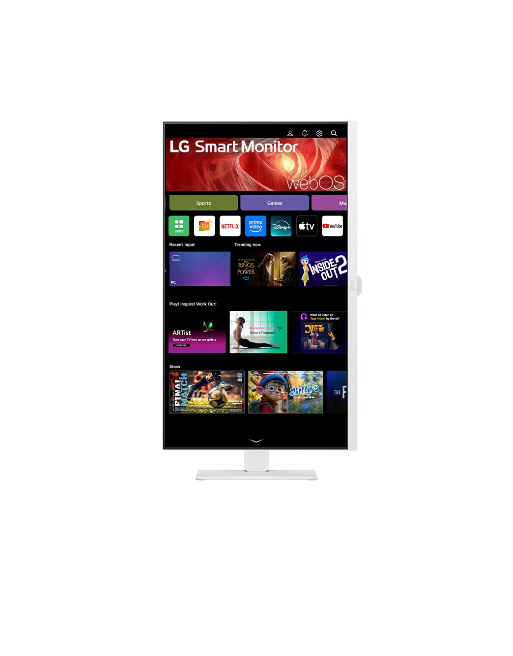 LG 27” 4K UHD IPS Smart Monitor with webOS - 27U730SA-W | LG Canada