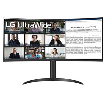 34" UltraWide QHD Curved monitor with USB Type-C™ - 34WR55QC-B | LG CA
