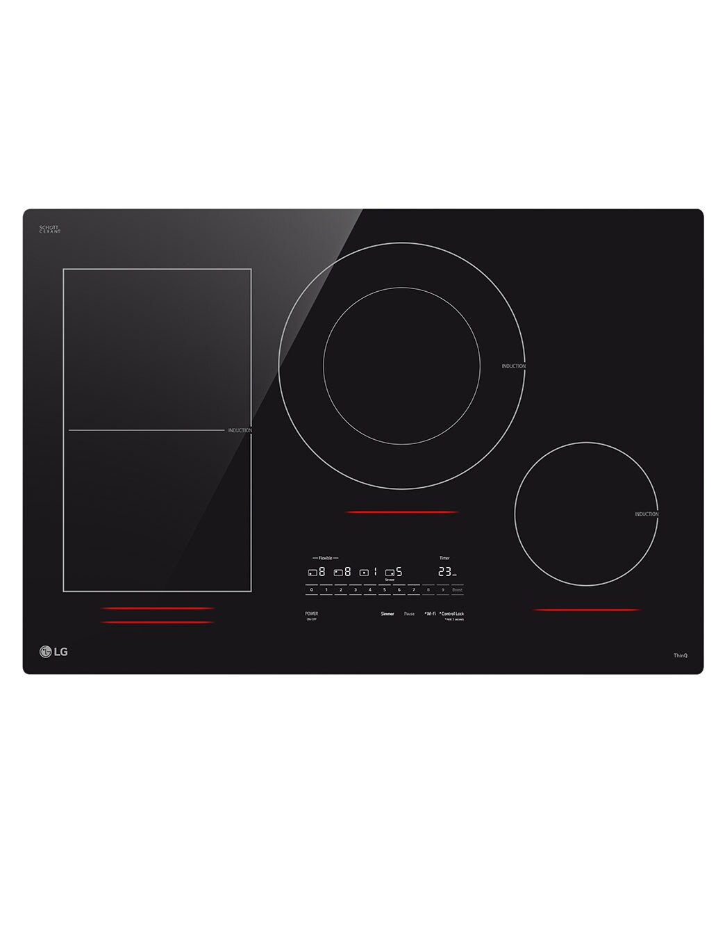 30” Smart Induction Cooktop with UltraHeat™ 5.0kW Element - CBIH3017BE ...