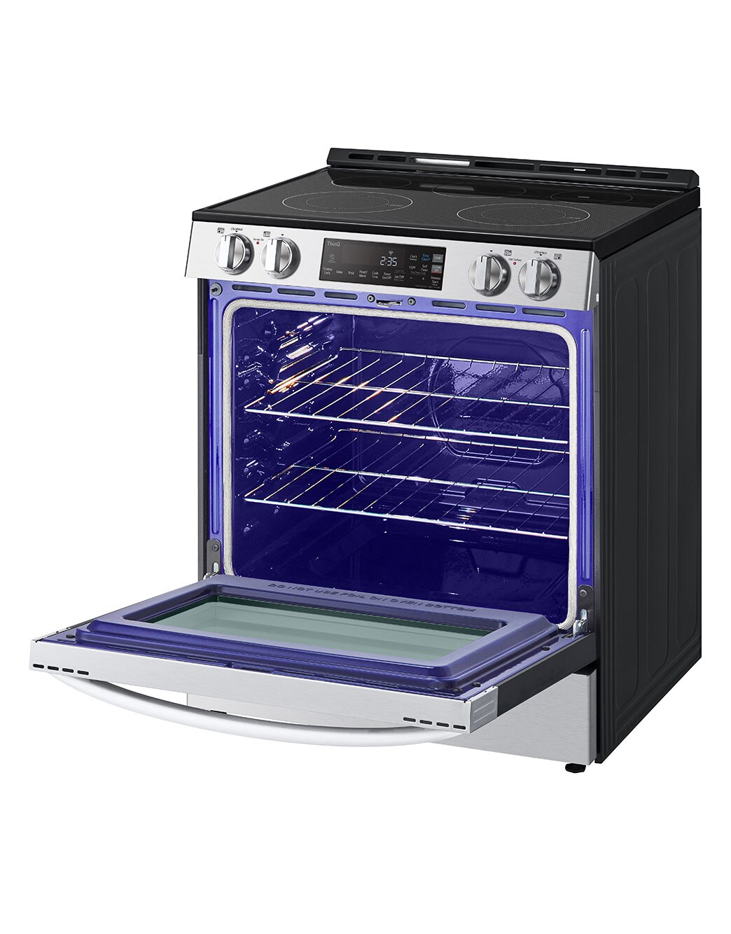 6.3 cu ft. Smart Wi-Fi Enabled Electric Slide-in Range with EasyClean ...