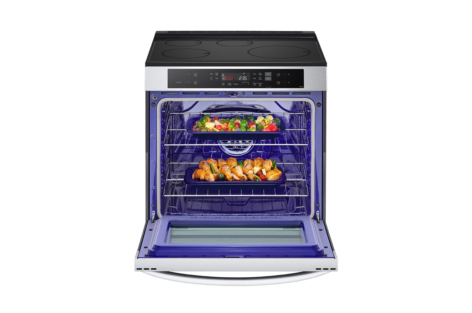6.3 cu. ft. Smart Induction Slide-in Range with Convection and Air Fry ...