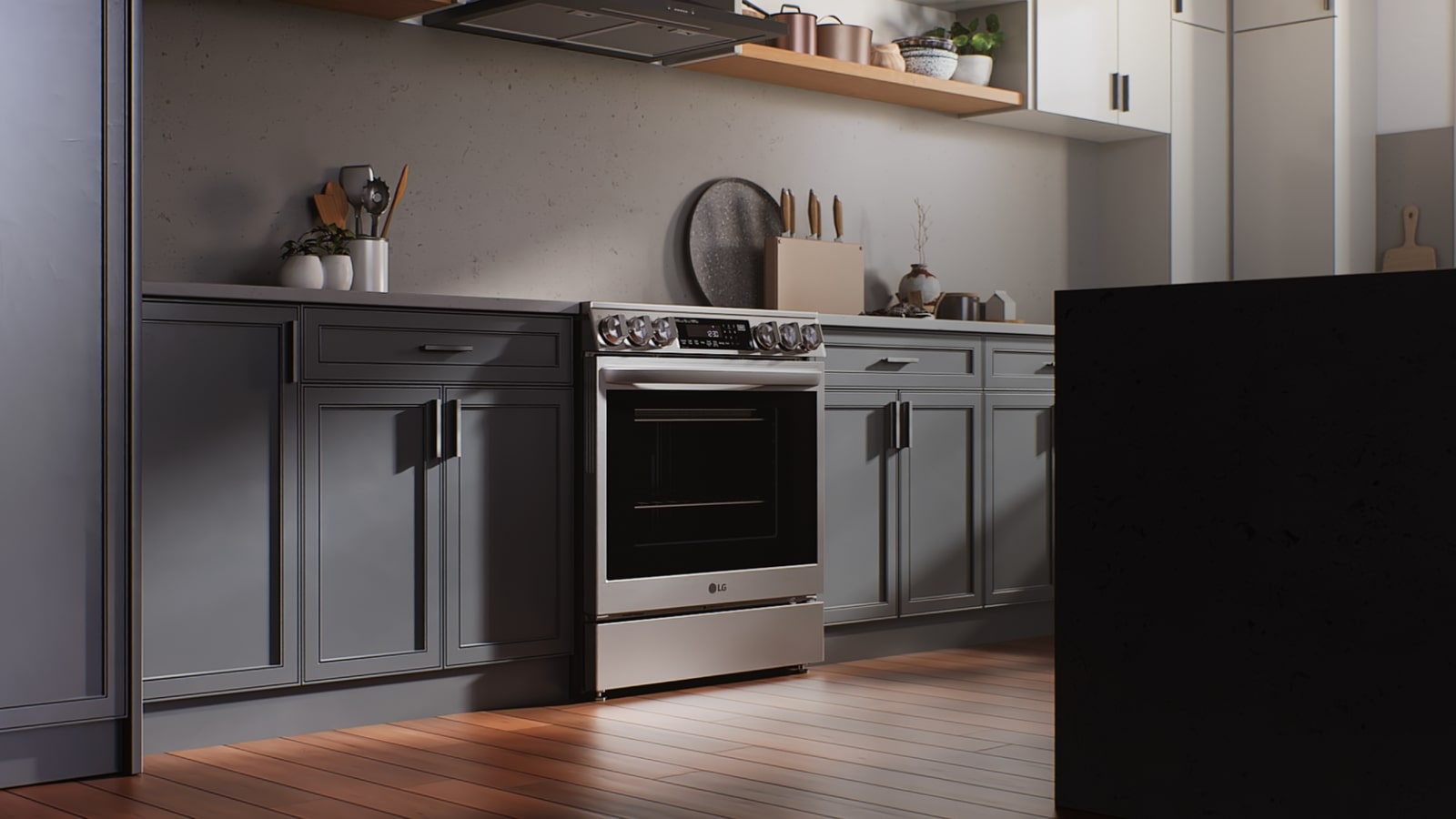 Smart Induction Slide-in Range with InstaView® | LG CA_EN