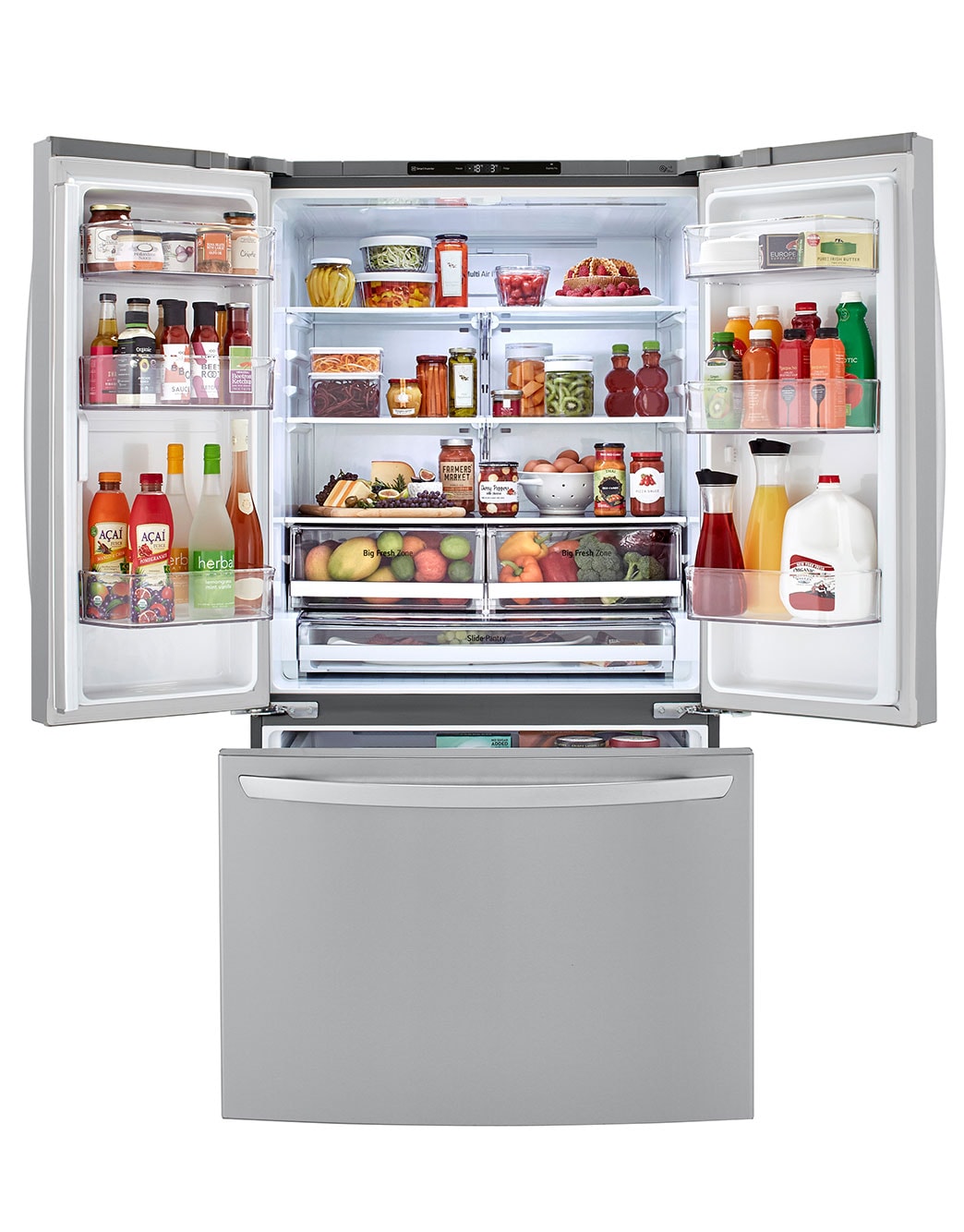 36" 29 cu.ft. Standard-Depth French 3-Door Refrigerator - LF29T6000S ...