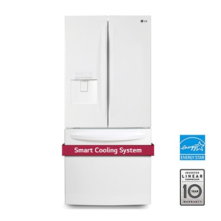 30" French Door Refrigerator with Smart Cooling System, 22 cu. Ft ...