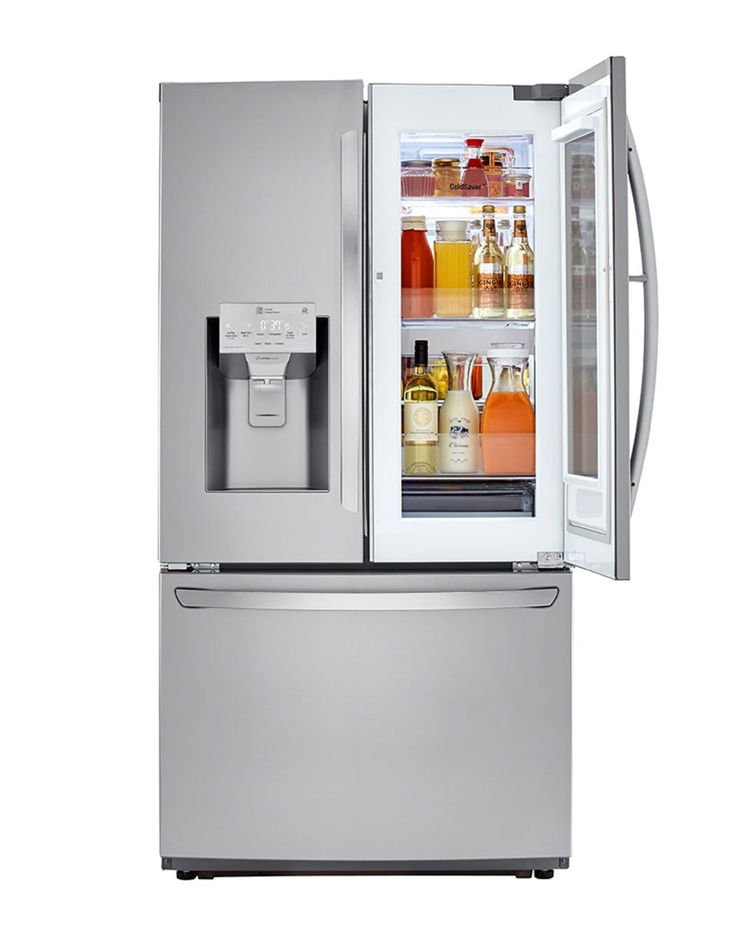36" Counter Depth Smudge Resistant Refrigerator with InstaView® Door-in ...