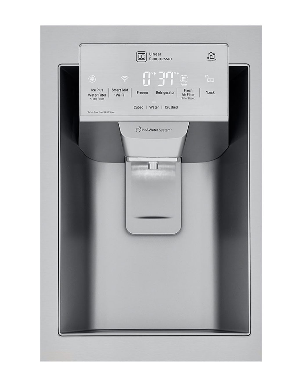 36" Counter Depth Smudge Resistant Refrigerator with InstaView® Door-in ...