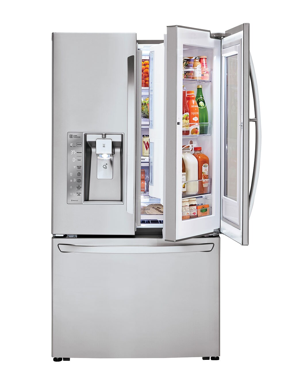 36" Counter Depth French Door Refrigerator with Instaview™ Door-in-Door ...