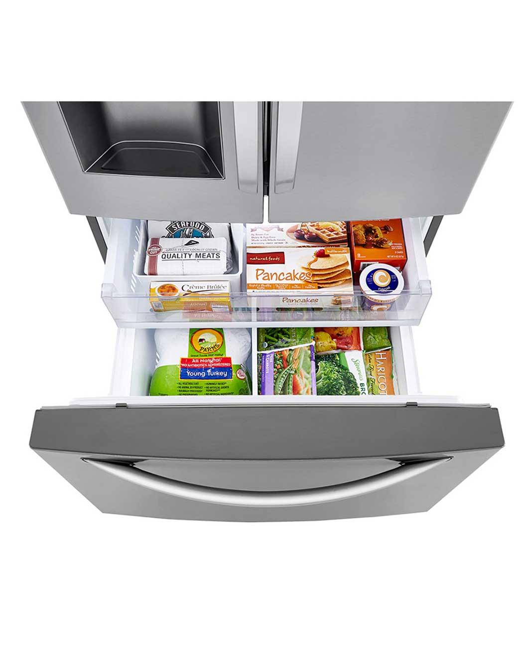 French Door | Ice and Water Dispenser - LRFXS2503S | LG CA_EN