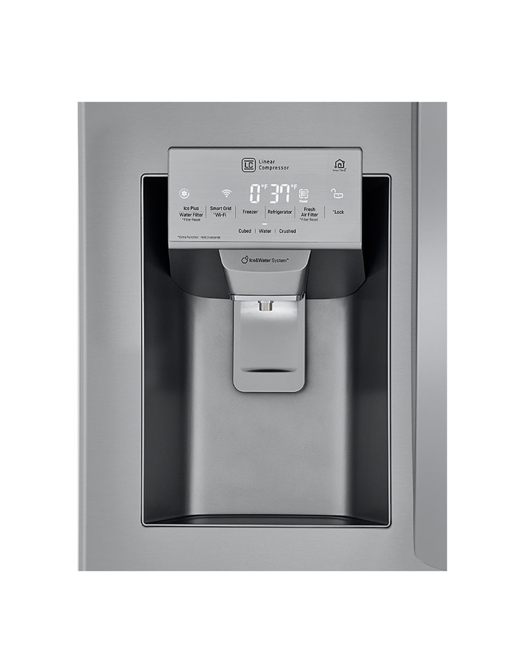 French Door | Ice and Water Dispenser - LRFXS2503S | LG CA_EN