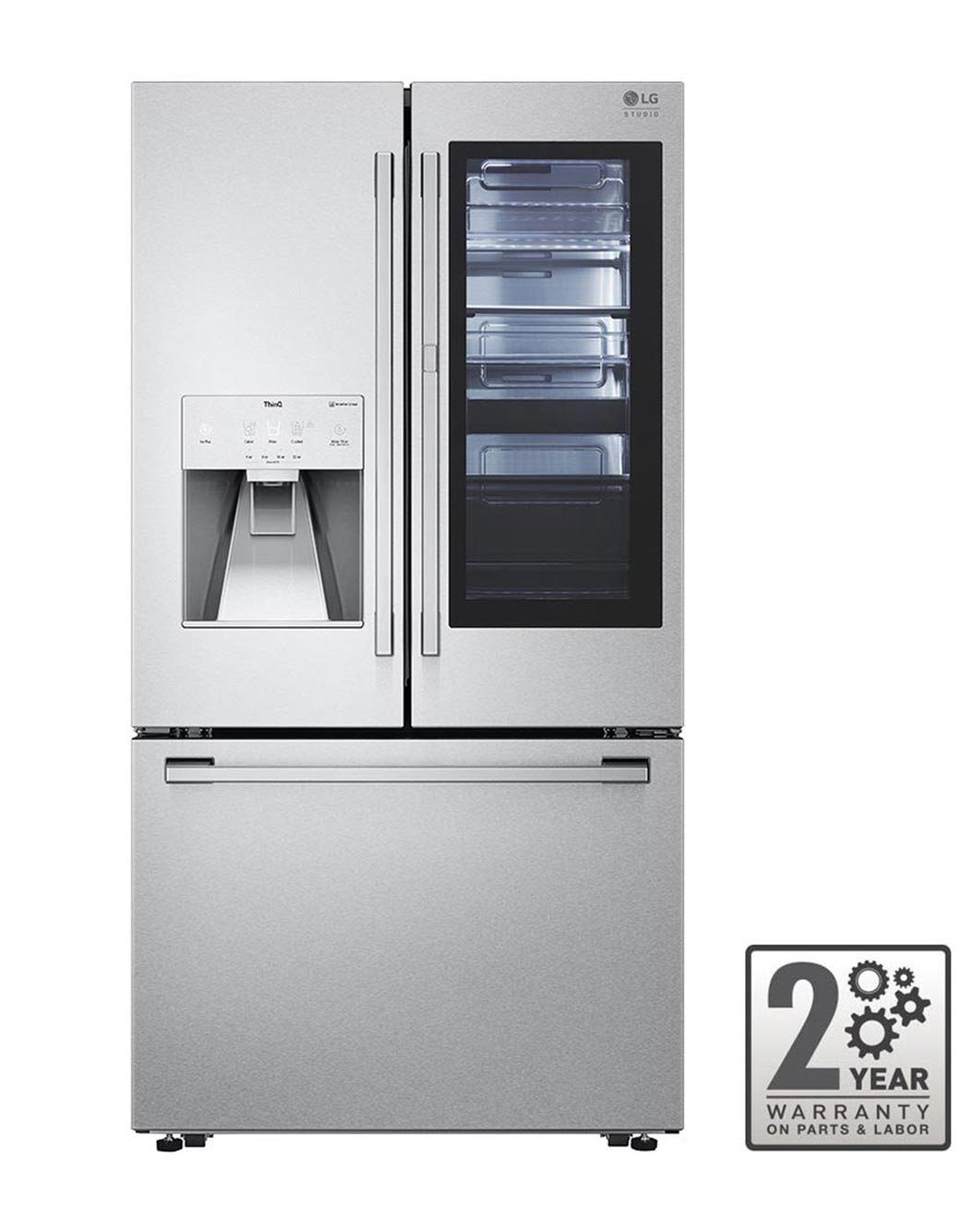 LG STUDIO 24 cu. ft. Smart InstaView® Door-in-Door® Large Capacity ...